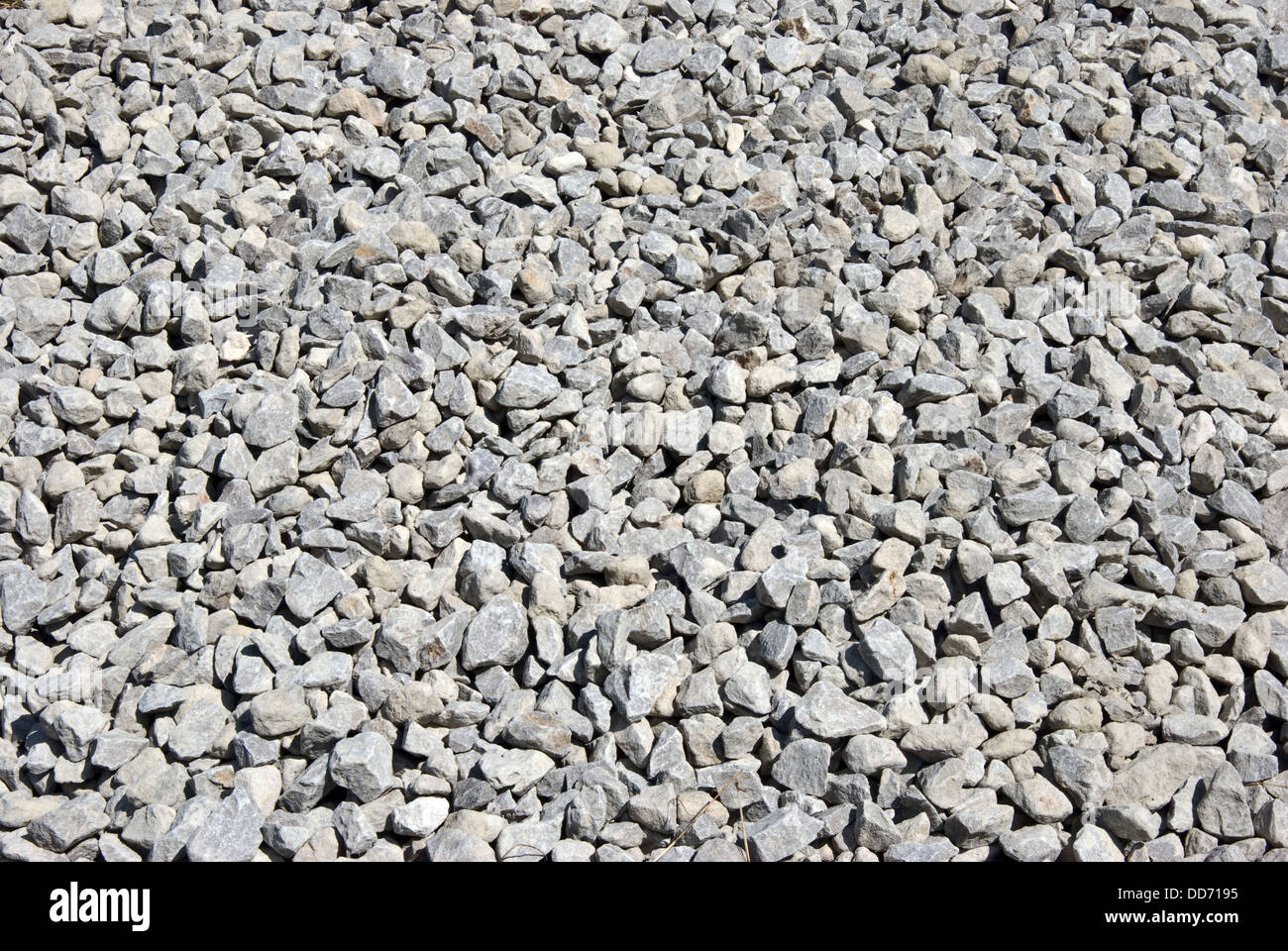 Pile of stone chippings Stock Photo - Alamy