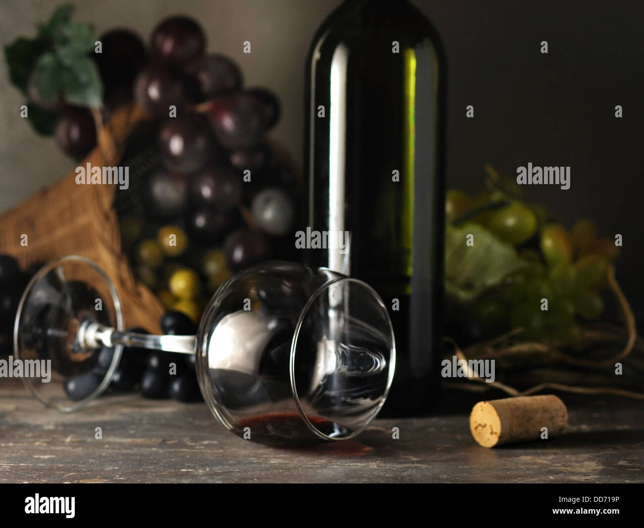 red wine composition Stock Photo - Alamy