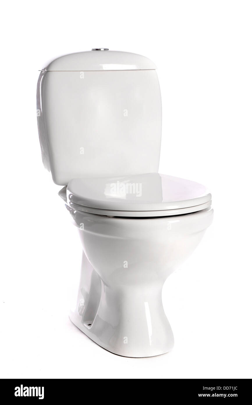 a modern toilet on a white background Stock Photo - Alamy