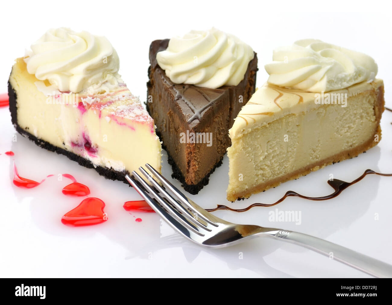 slices of cheesecakes Stock Photo - Alamy