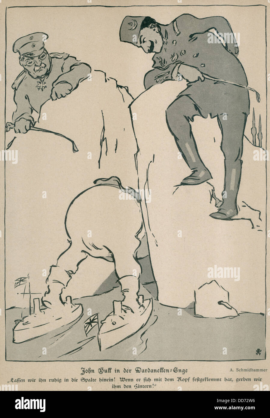 wwi germany cartoon hi-res stock photography and images - Alamy