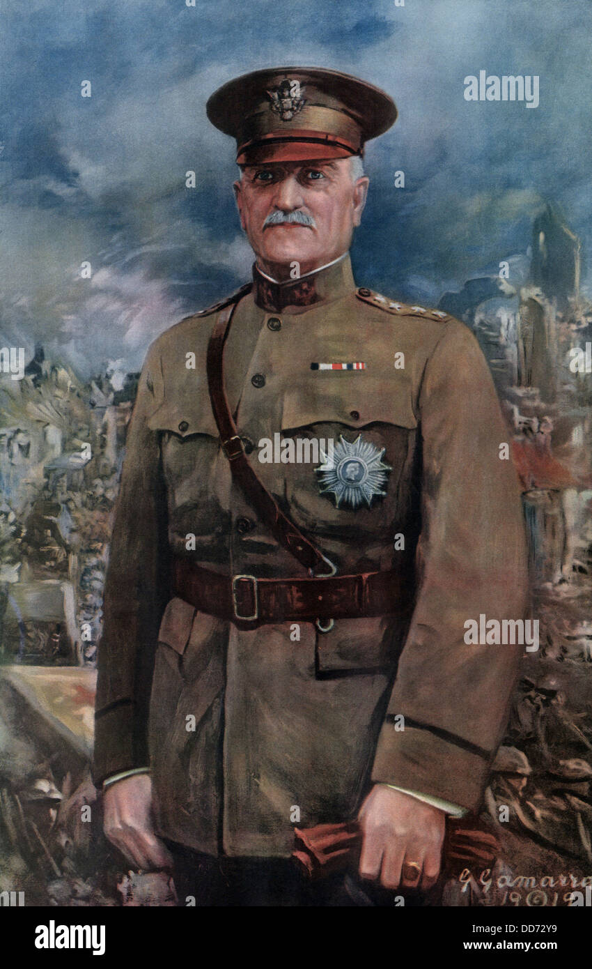 General John Pershing, commander of U.S. Expeditionary Forces in France ...