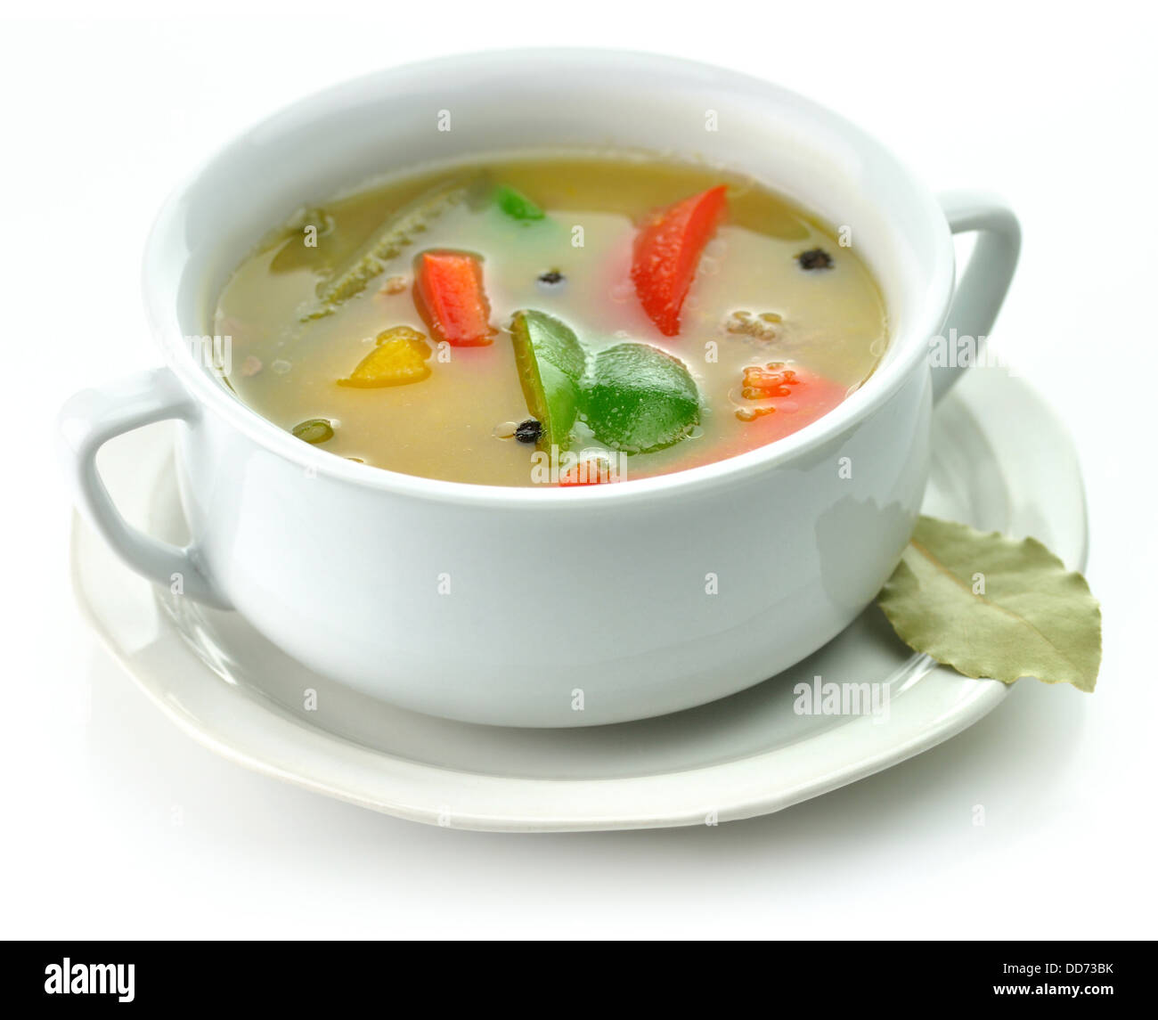 Bowl tasty hot soup Cut Out Stock Images & Pictures - Alamy
