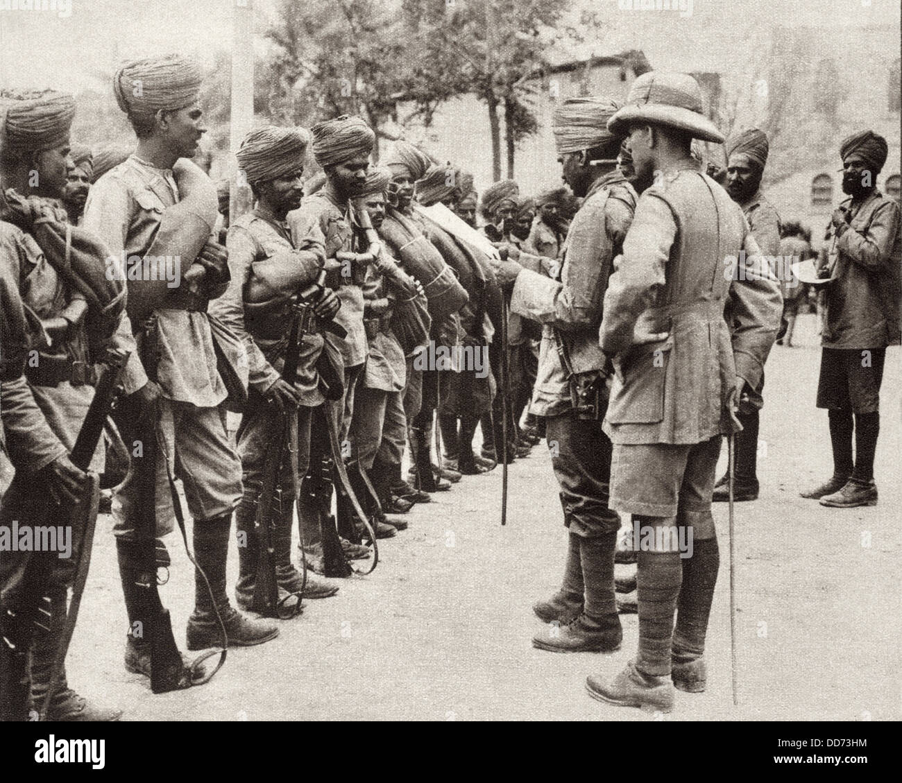 Indian troops replacing 10,000 British troops captured by the Turks in ...