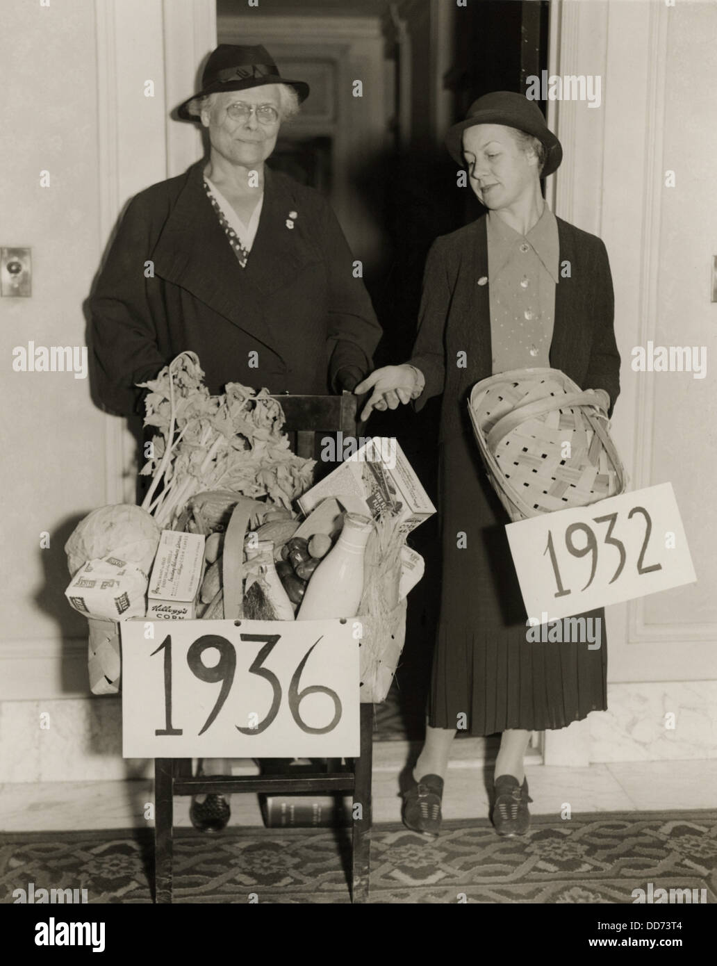 Democratic Party photo for the 1936 re-election campaign of Franklin ...