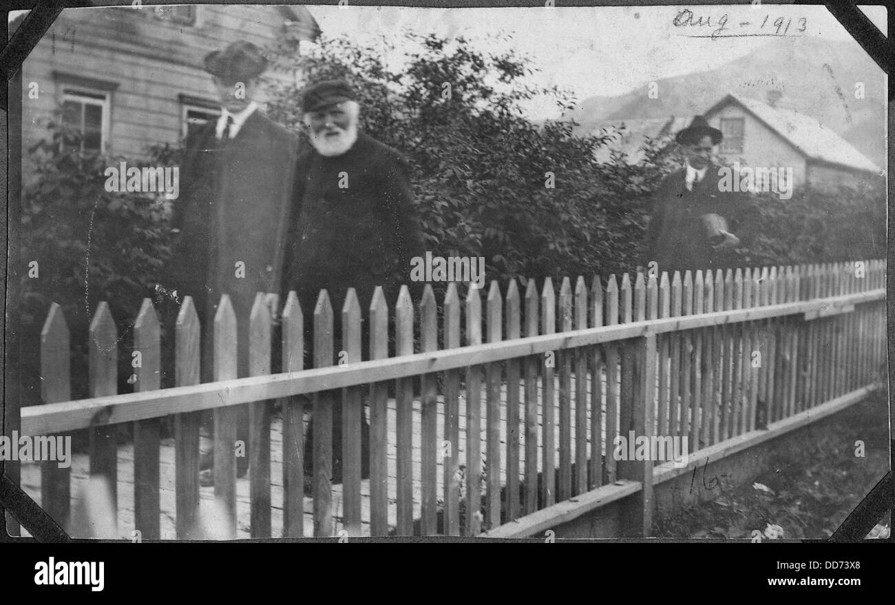 Mr. Duncan is pictured with Dr. Claxton and Mr. Lopp in August 1913 ...