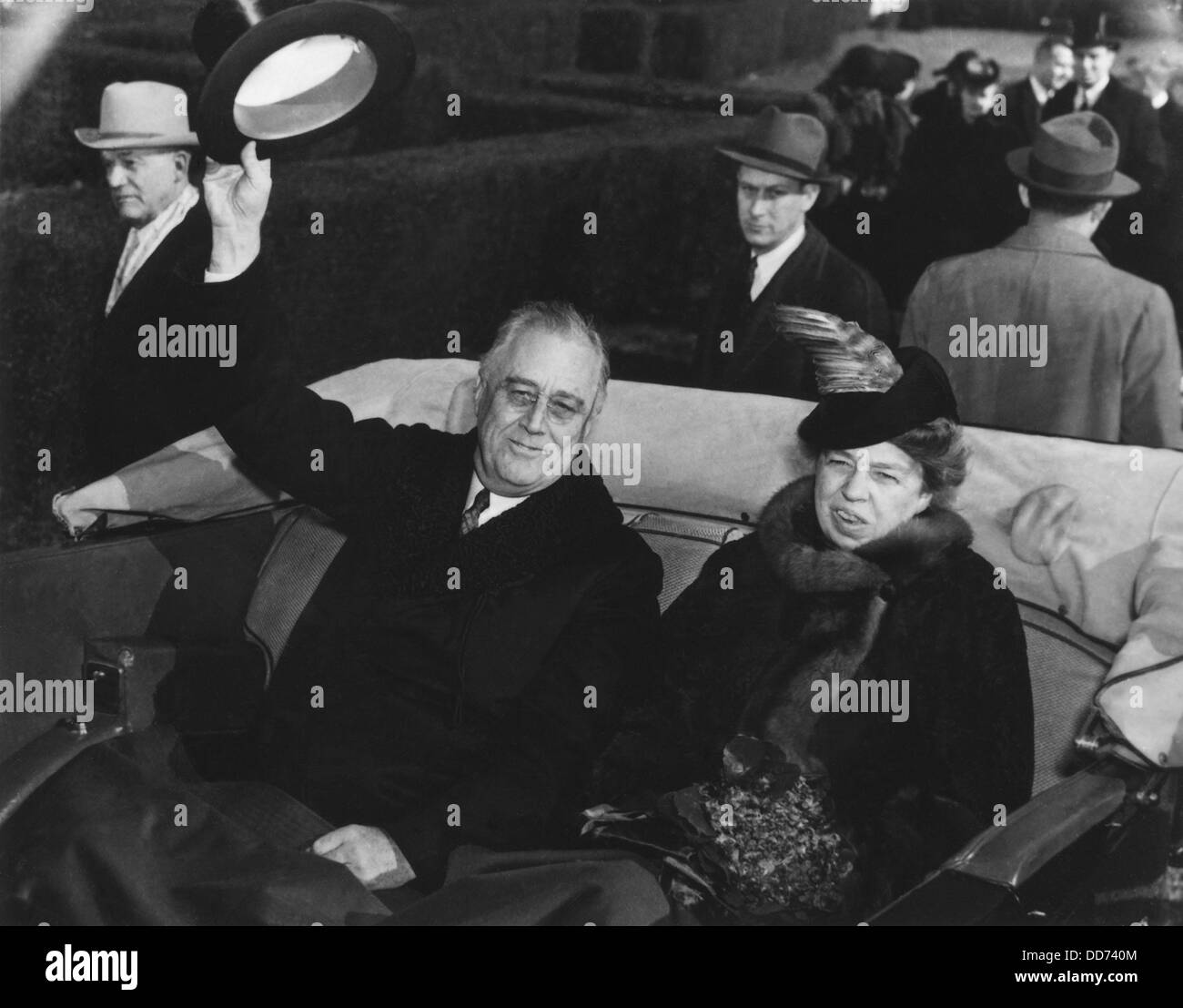 President Franklin and Eleanor Roosevelt in 1941 Inauguration ...