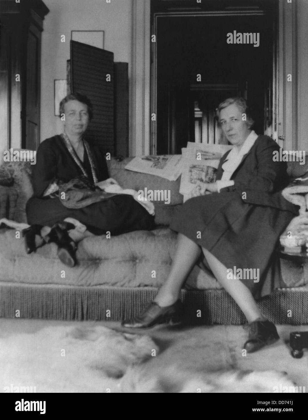 Eleanor Roosevelt and Marian Dickerman in Washington, D.C. 1935 ...