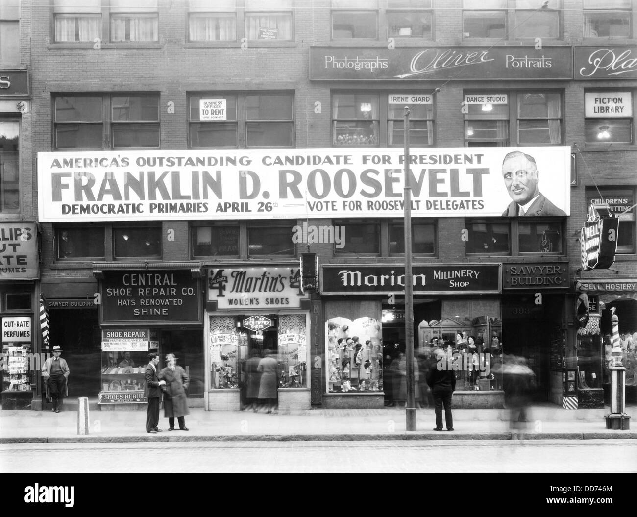 Franklin roosevelt campaign 1932 hi-res stock photography and images ...