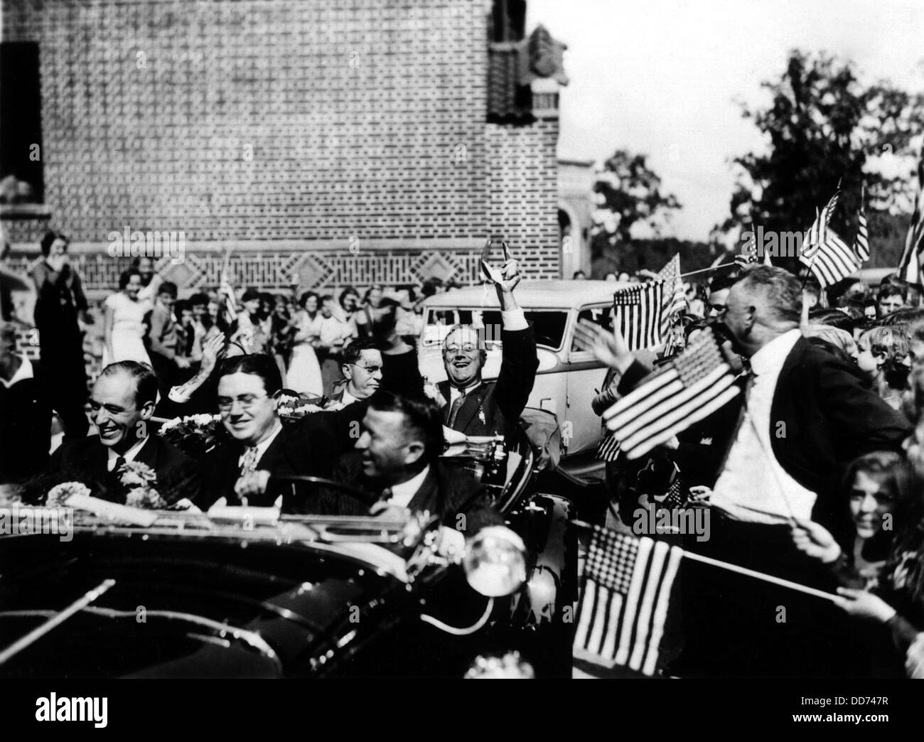 Franklin Roosevelt campaigns for President in Atlanta, Georgia. Oct. 24 ...