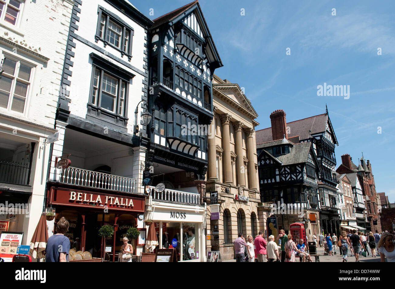 Shops on Eastgate Street, Chester, Cheshire, UK Stock Photo - Alamy