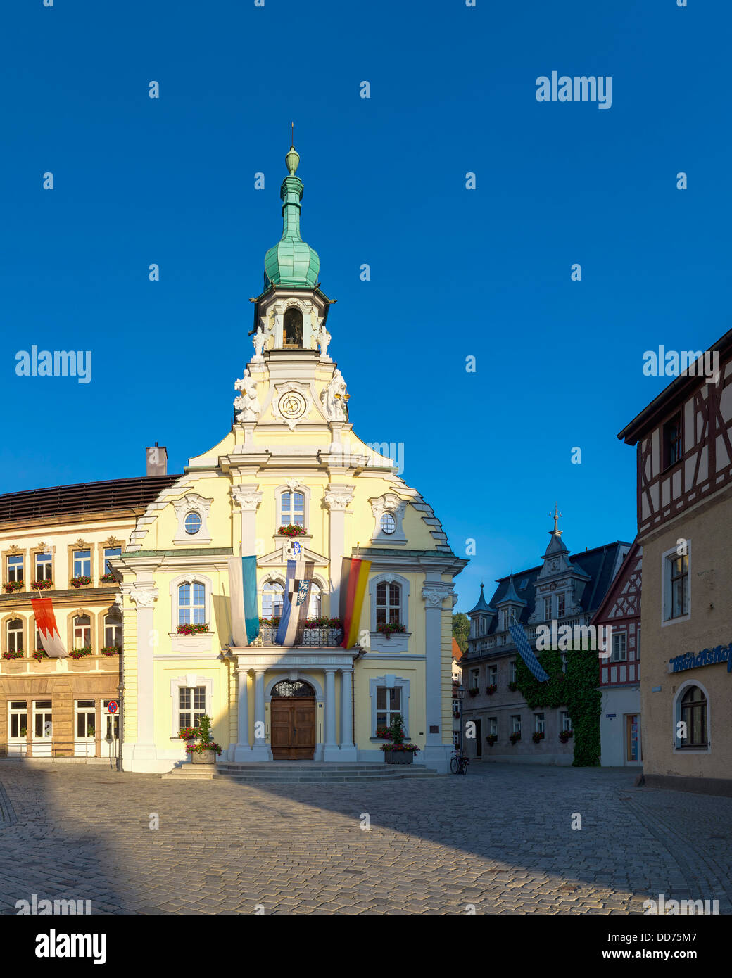 Germany, Bavaria, Upper Franconia, View of Rococo town hall Stock Photo ...