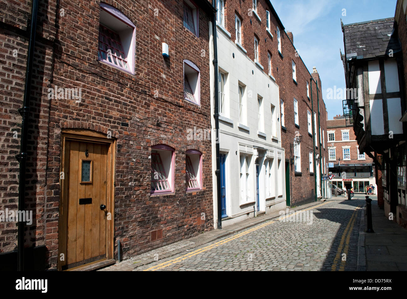 Posh houses, White Friars Street, Chester, Cheshire, UK Stock Photo - Alamy