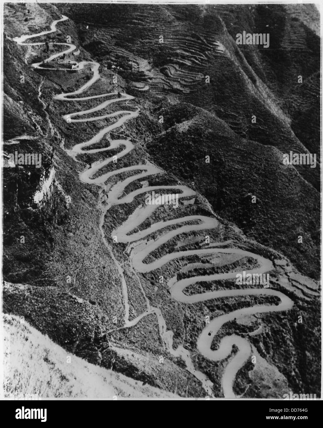 The Burma Road, a significant military supply route during World War II ...