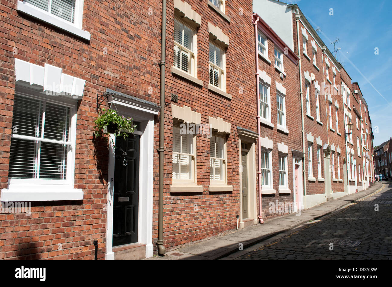 Posh houses, Lorimers' Row, Chester, UK Stock Photo - Alamy