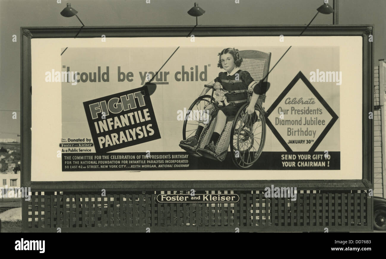 Infantile paralysis poster hi-res stock photography and images - Alamy