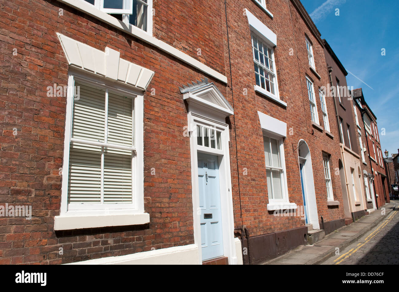 Posh houses, Lorimers' Row, Chester, UK Stock Photo - Alamy