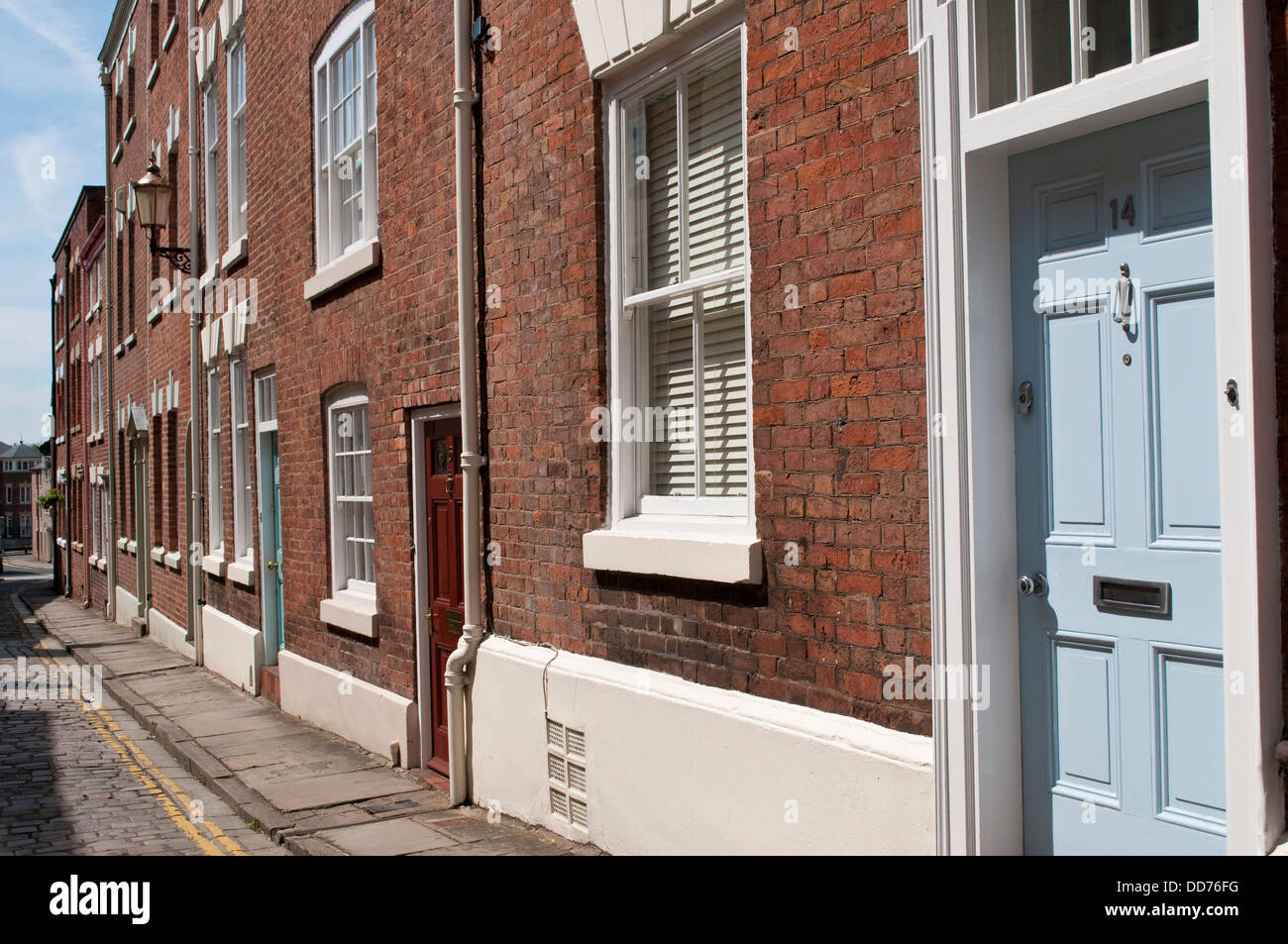 Posh houses, Lorimers' Row, Chester, UK Stock Photo - Alamy