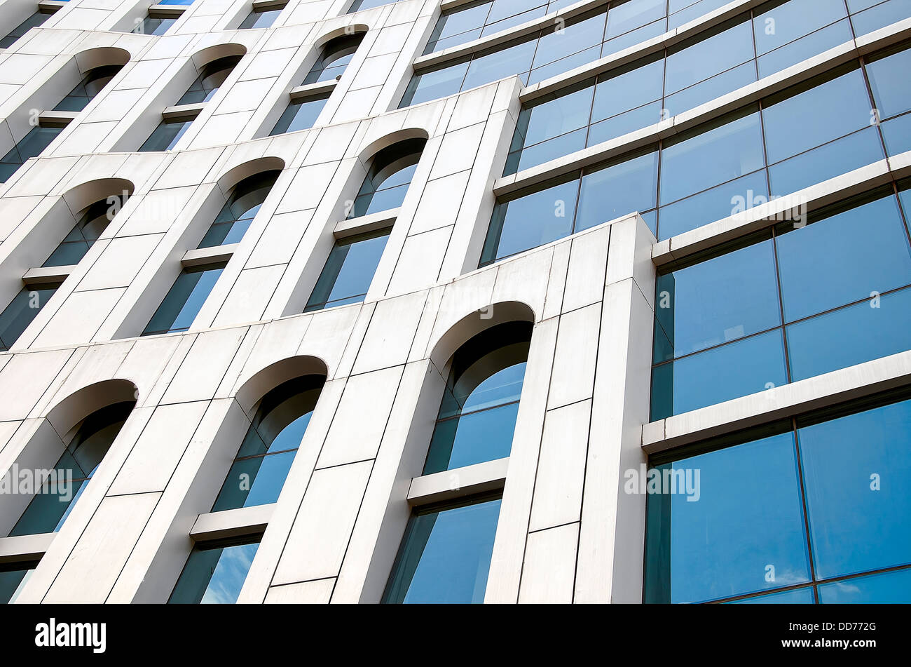 Corporate office building with large, glass windows Stock Photo - Alamy