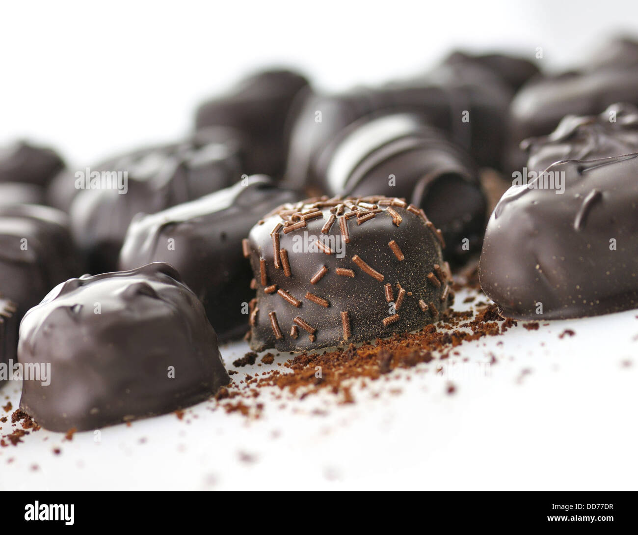 Assorted chocolate candies Stock Photo - Alamy