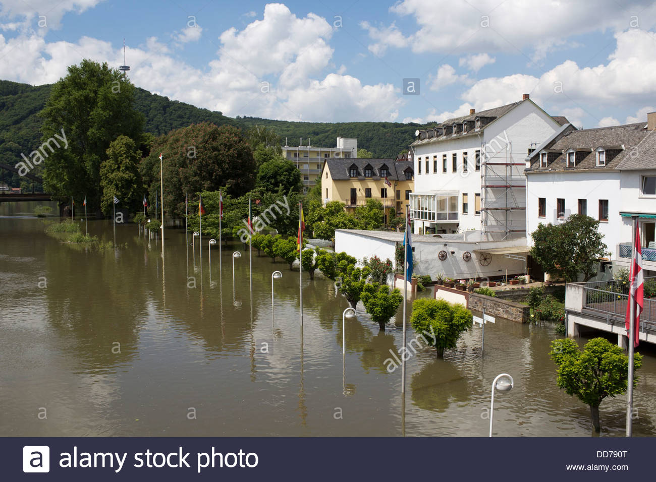 Germany Rhineland Palatinate Confluence River Stock Photos & Germany ...