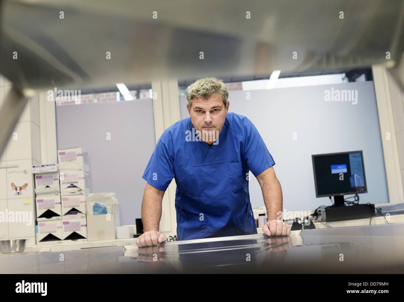Berlin, Germany. 26th Aug, 2013. Exclusive - The forensic pathologist ...