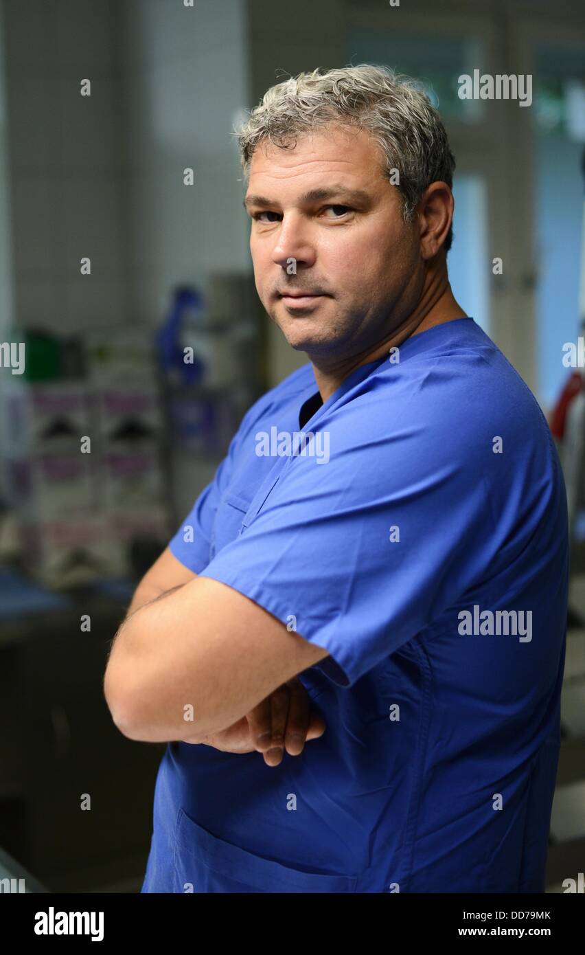 Berlin, Germany. 26th Aug, 2013. Exclusive - The forensic pathologist ...