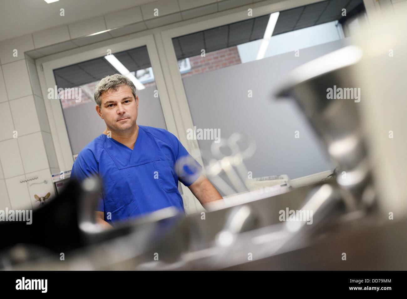 Berlin, Germany. 26th Aug, 2013. Exclusive - The forensic pathologist ...