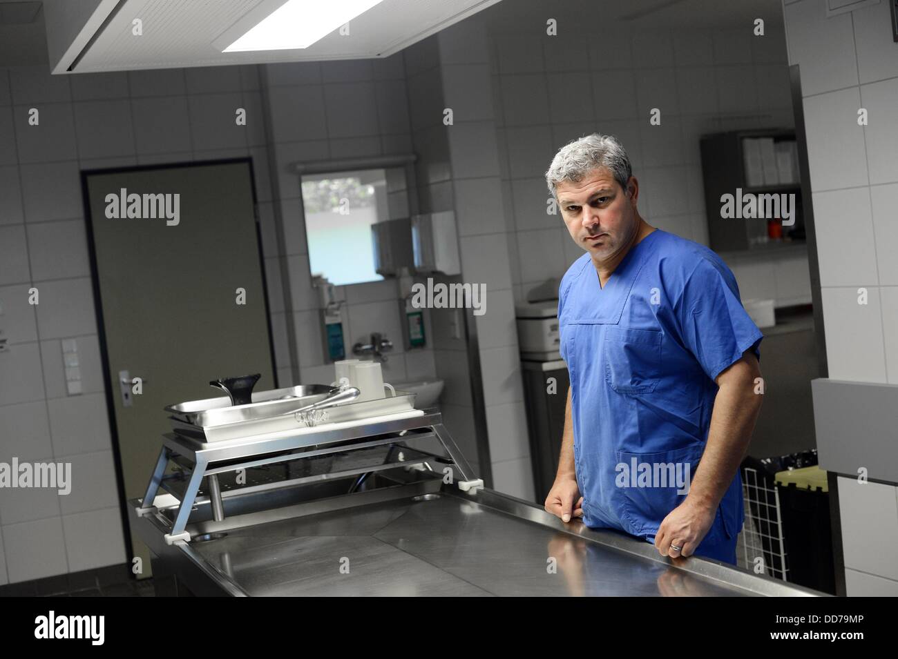 Berlin, Germany. 26th Aug, 2013. Exclusive - The forensic pathologist ...