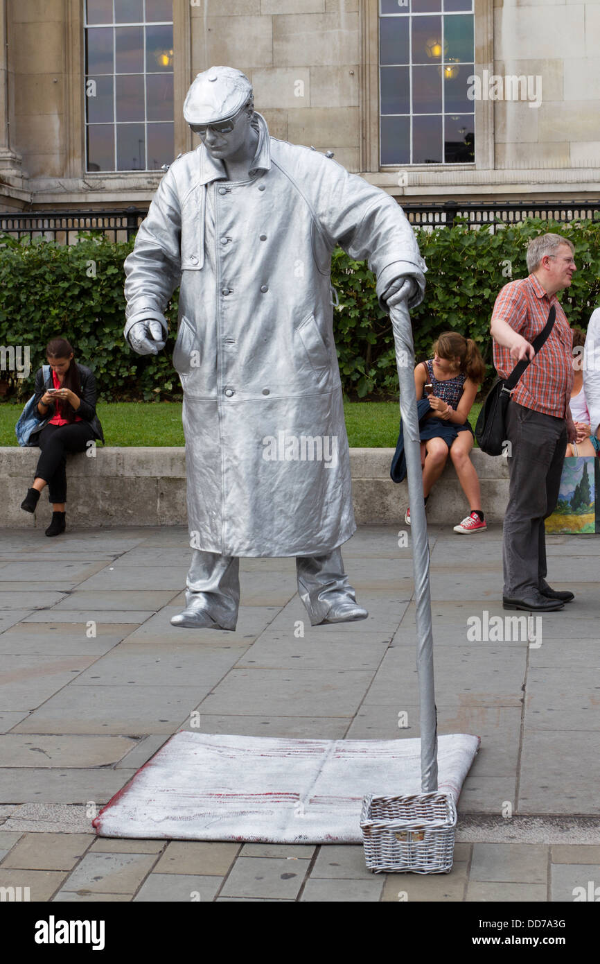 Levitating living statue, London, England, UK Stock Photo - Alamy
