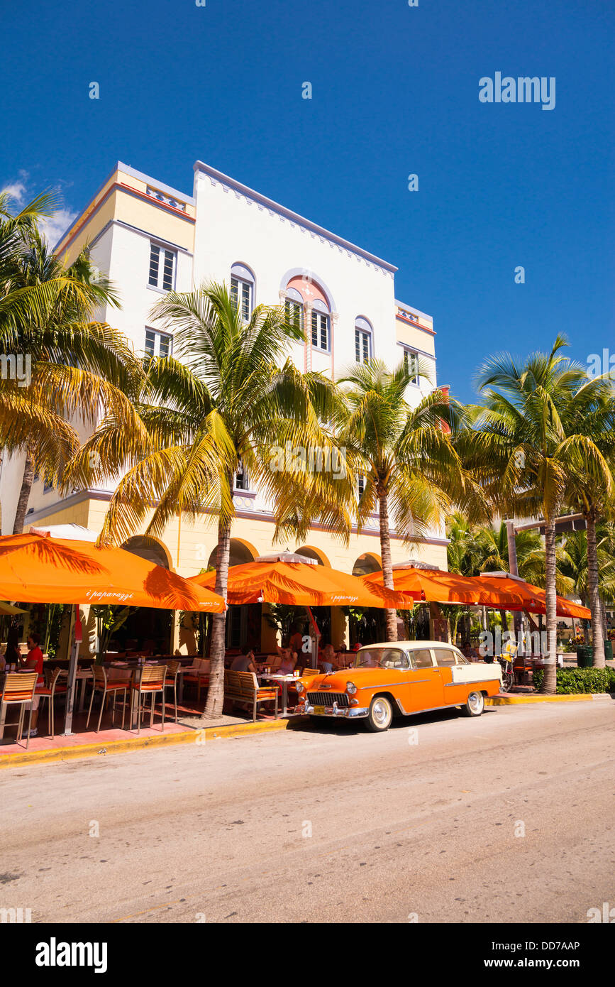 USA, Florida, Miami Beach, View of Art Deco District Stock Photo - Alamy