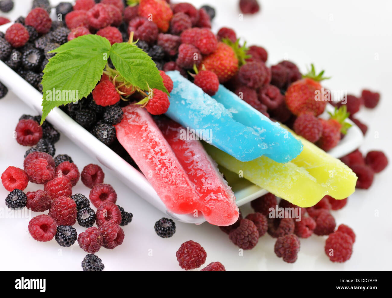 ice cream and berries Stock Photo - Alamy