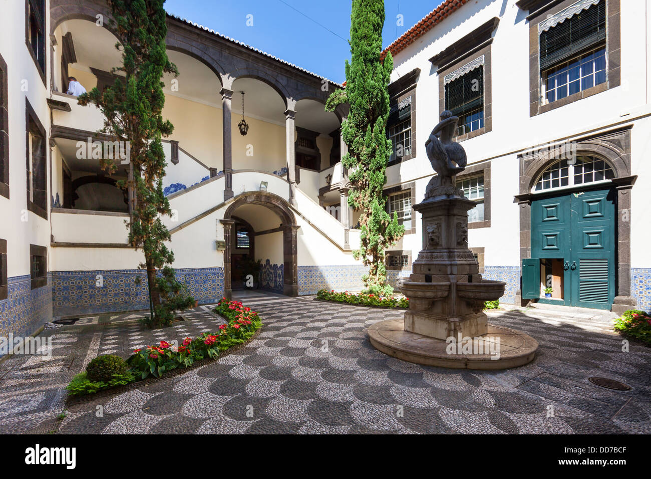 Portugal, City Hall of Funchal Stock Photo - Alamy