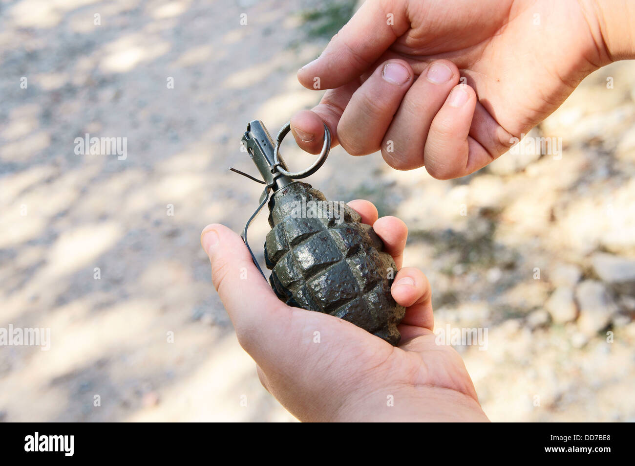 Egg hand grenade hi-res stock photography and images - Alamy