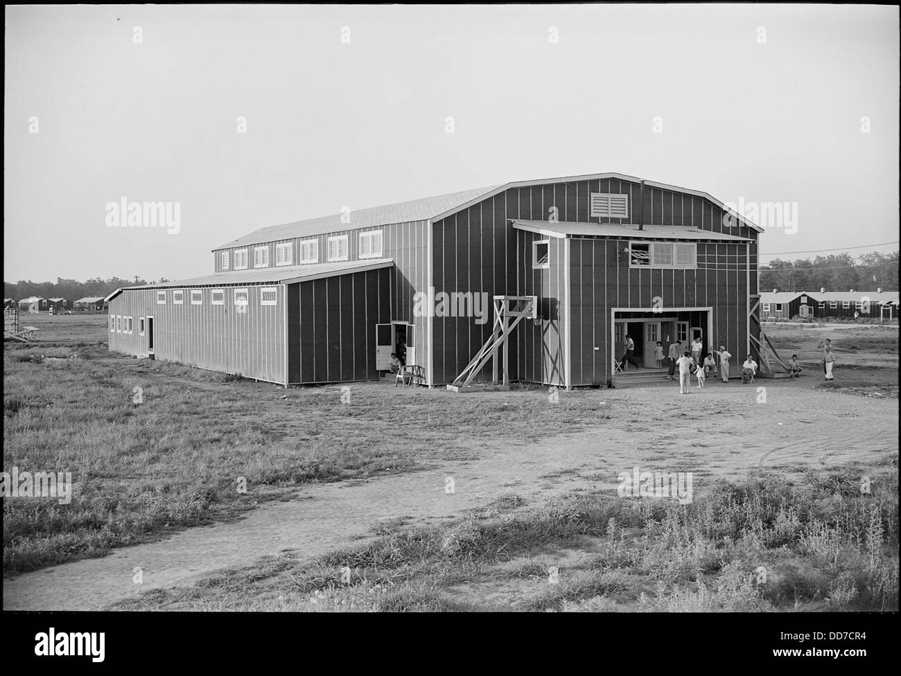 This photograph depicts the closing of the Jerome Relocation Center in ...