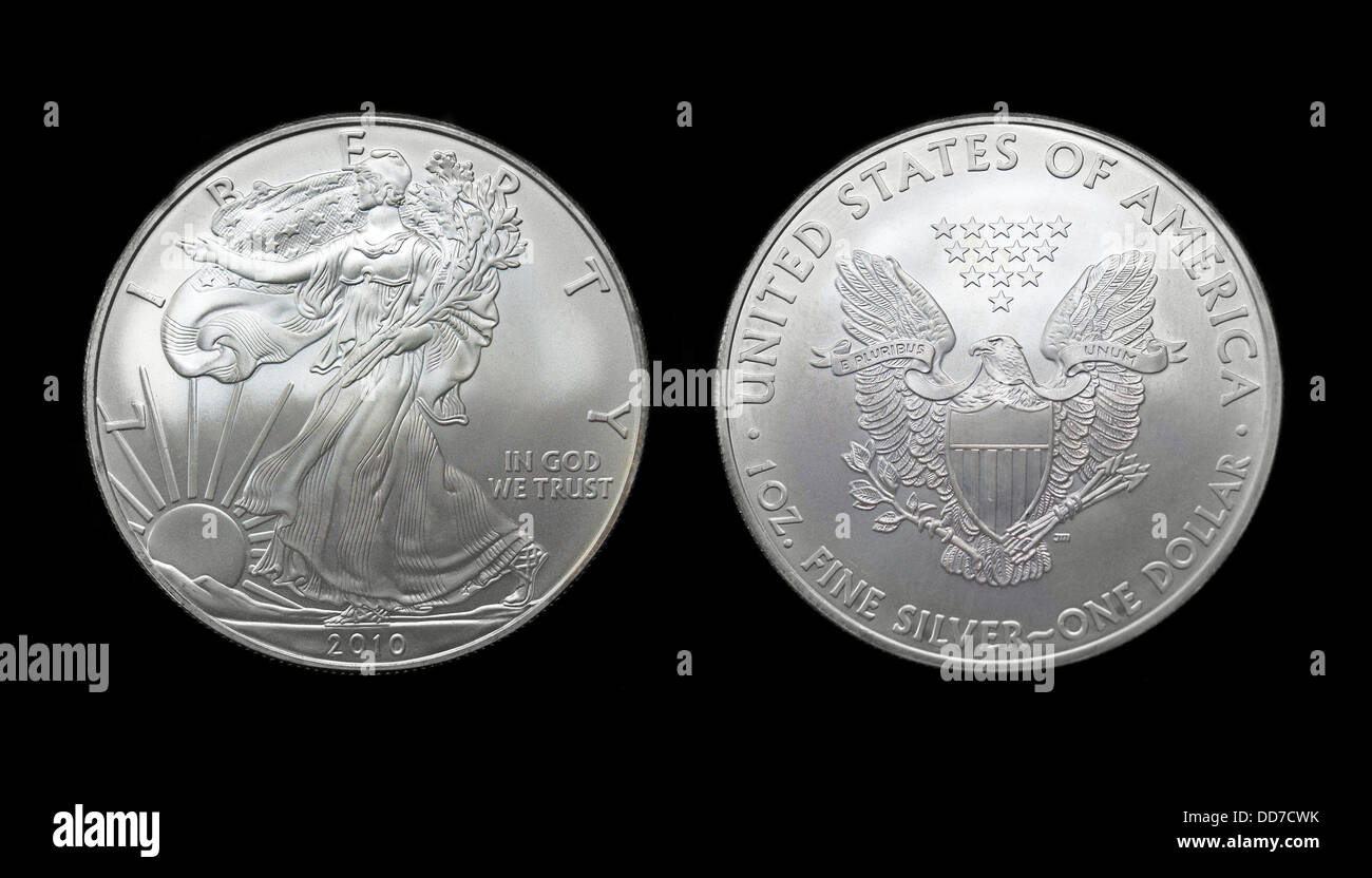 American silver coinage hi-res stock photography and images - Alamy