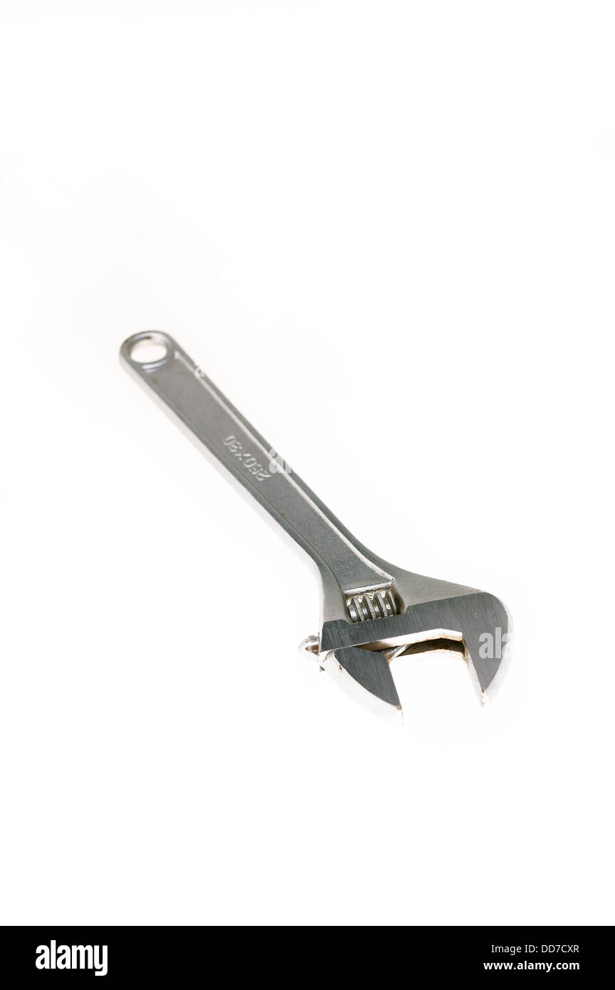 wrench isolated on white Stock Photo - Alamy