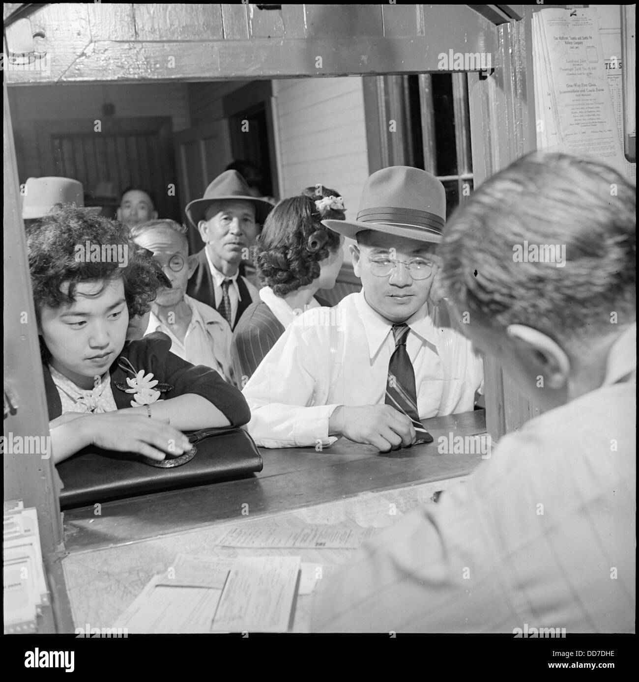 A photo from the Colorado Relocation Center in Poston, Arizona, showing ...