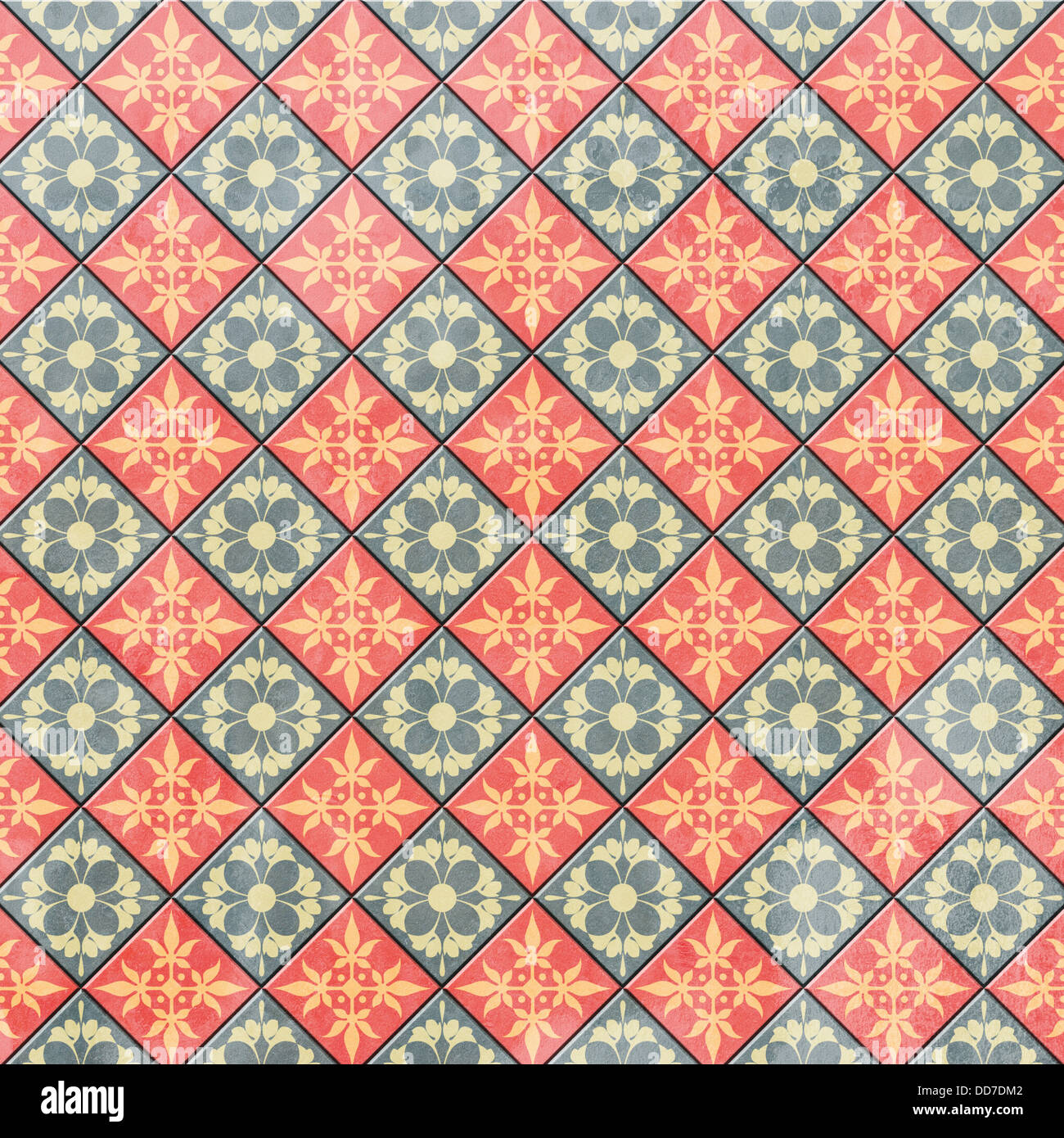 Retro square pattern hi-res stock photography and images - Alamy