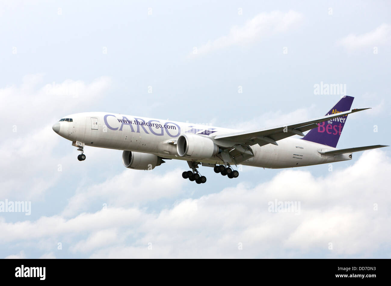 Germany, Hesse, View of Boeing 777F cargo Stock Photo - Alamy