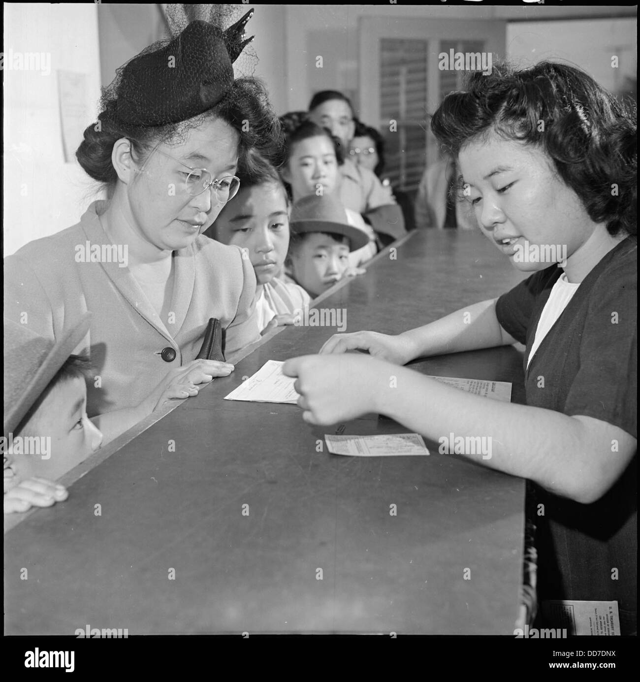 A relocatee at the Colorado River Relocation Center in Poston, Arizona ...