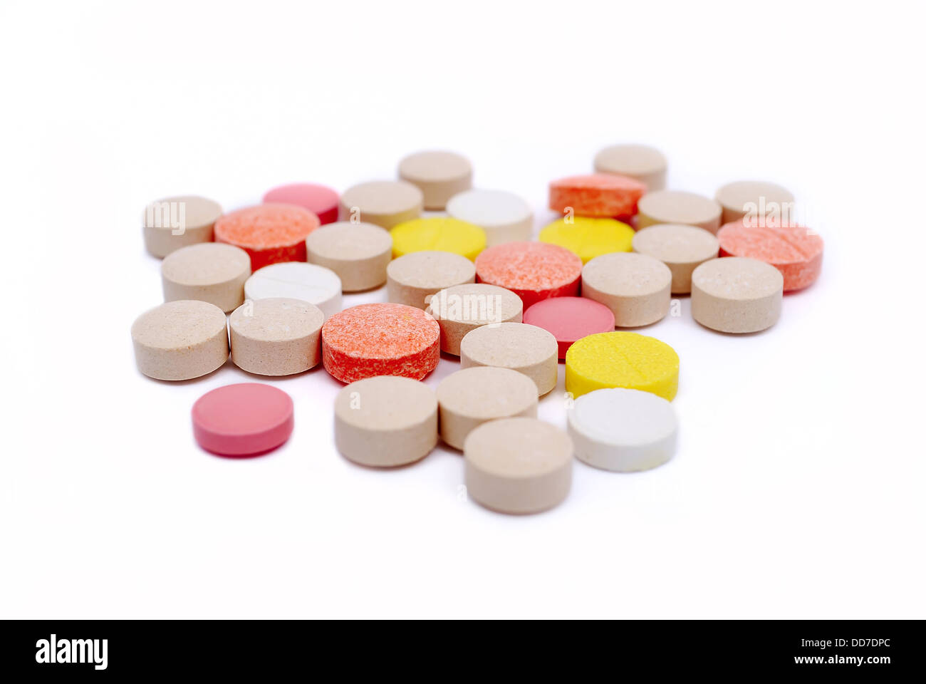 Orange tablets Cut Out Stock Images & Pictures - Alamy