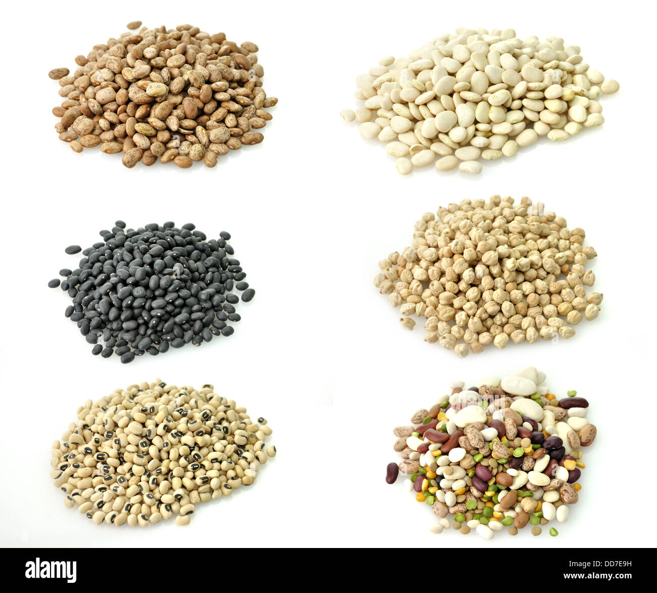 Raw Beans Collection Stock Photo - Alamy