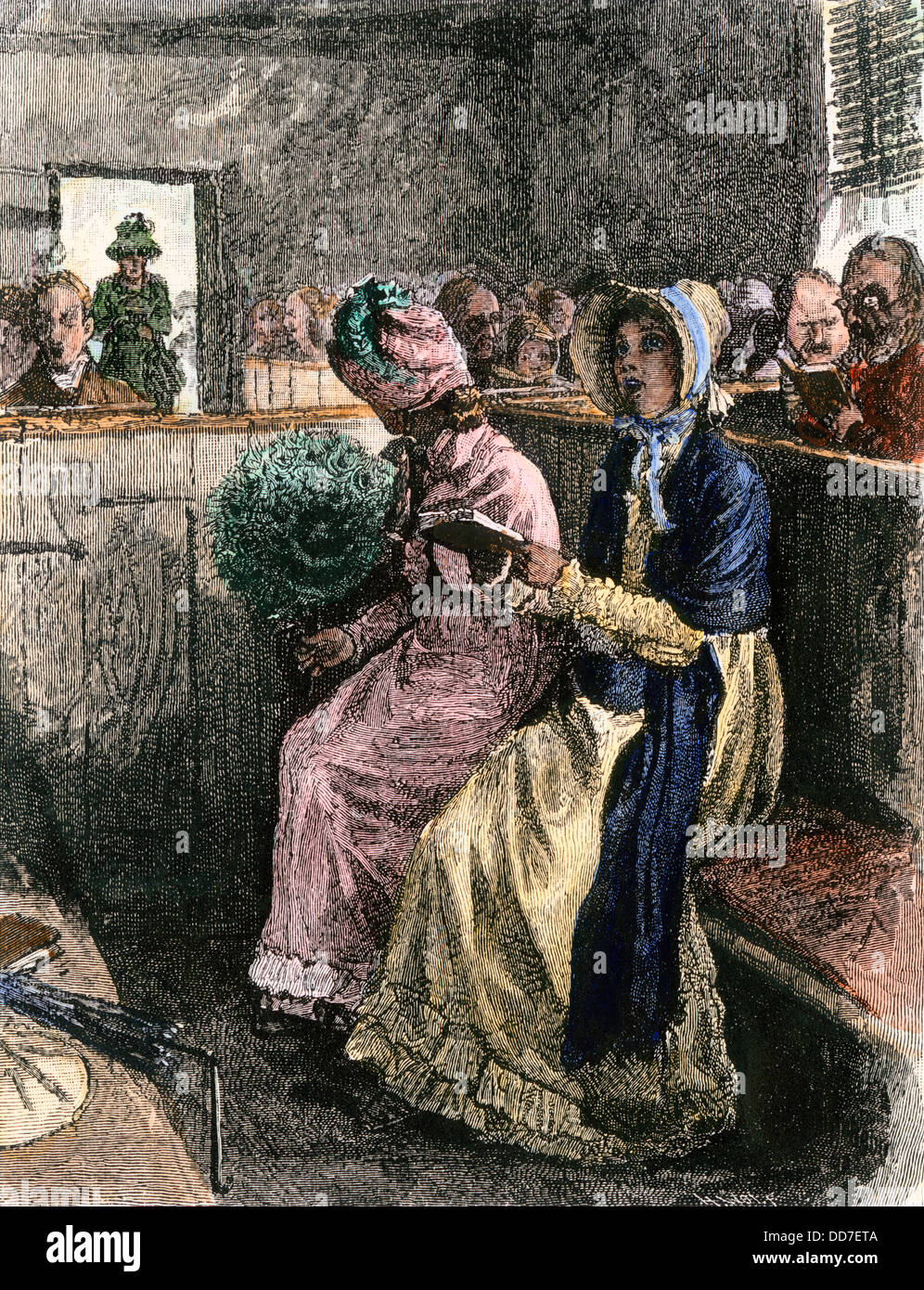 1800s church singing hi-res stock photography and images - Alamy