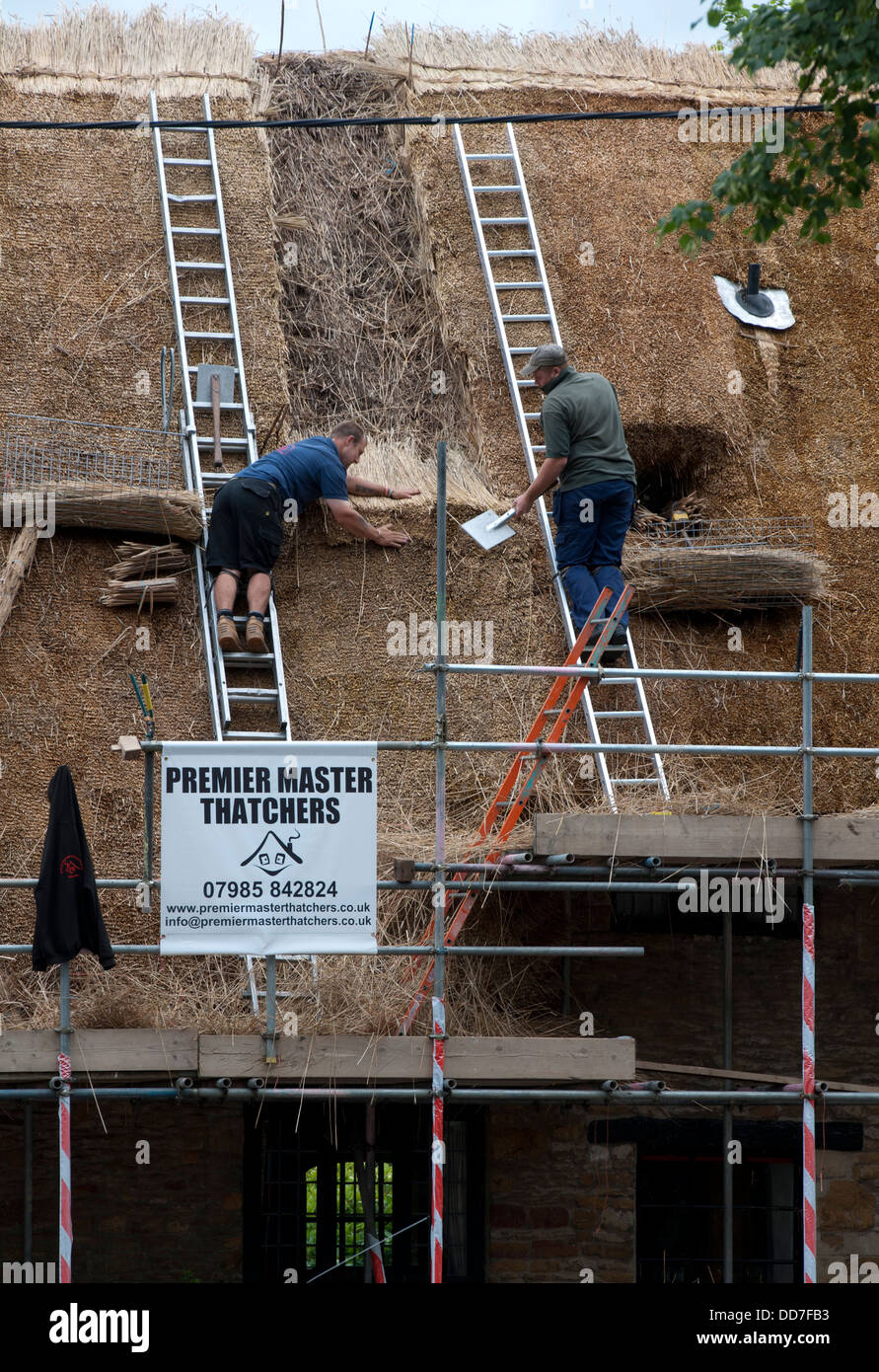 Men thatching hi-res stock photography and images - Alamy