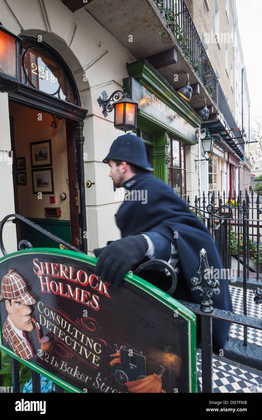 England, London, 221B Baker Street, Sherlock Holmes Museum Stock Photo ...