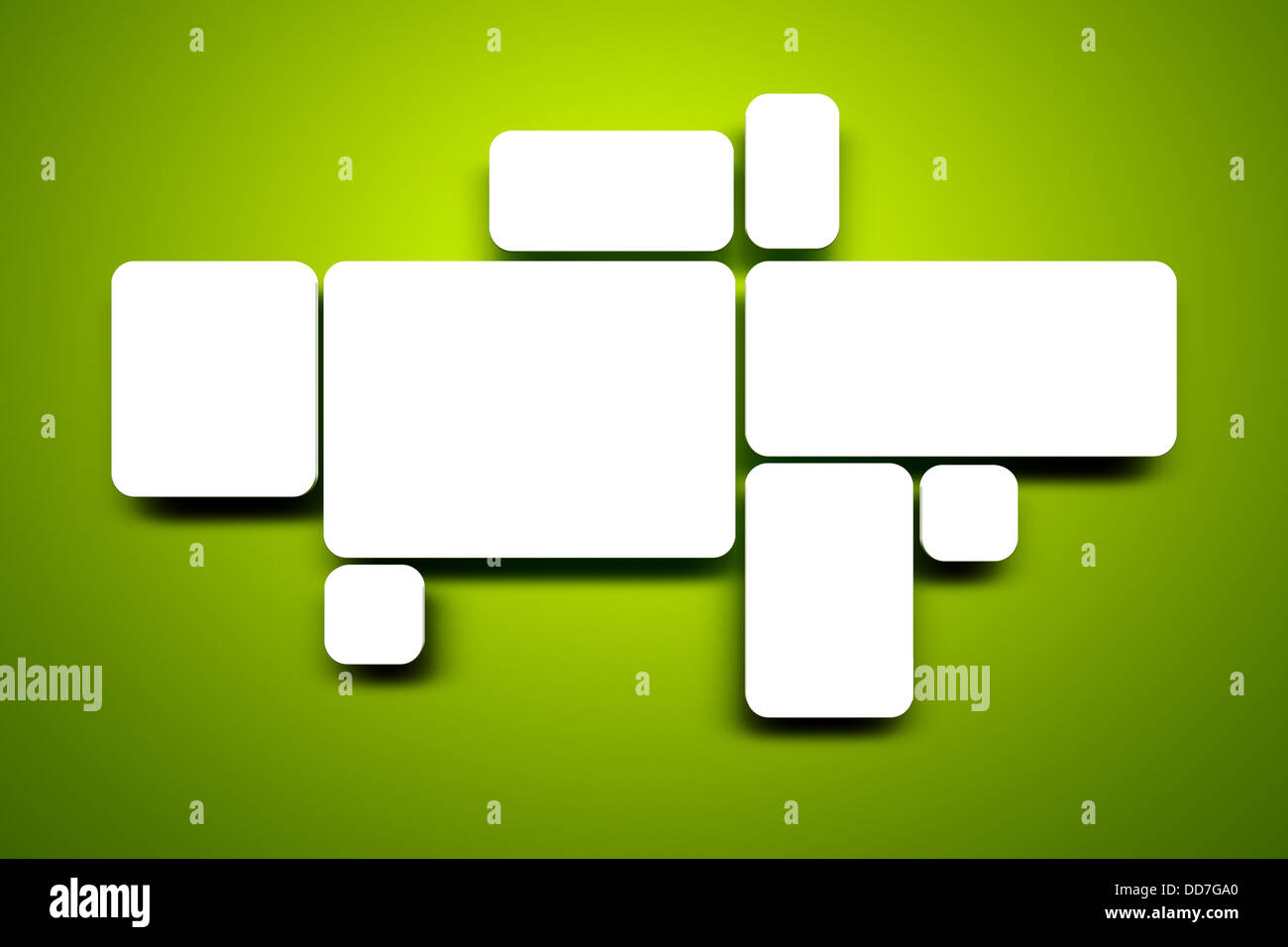 blank images on green wall Stock Photo - Alamy