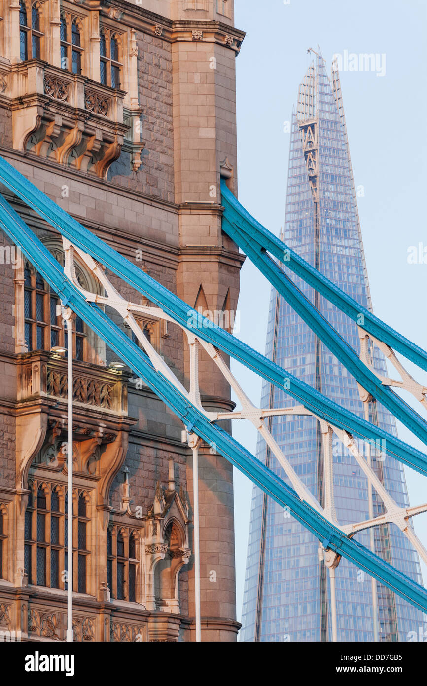 England, London, Southwark, Tower Bridge and The Shard Stock Photo - Alamy