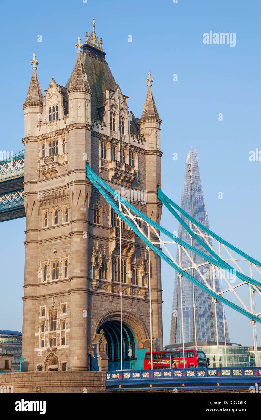 England, London, Southwark, Tower Bridge and The Shard Stock Photo - Alamy