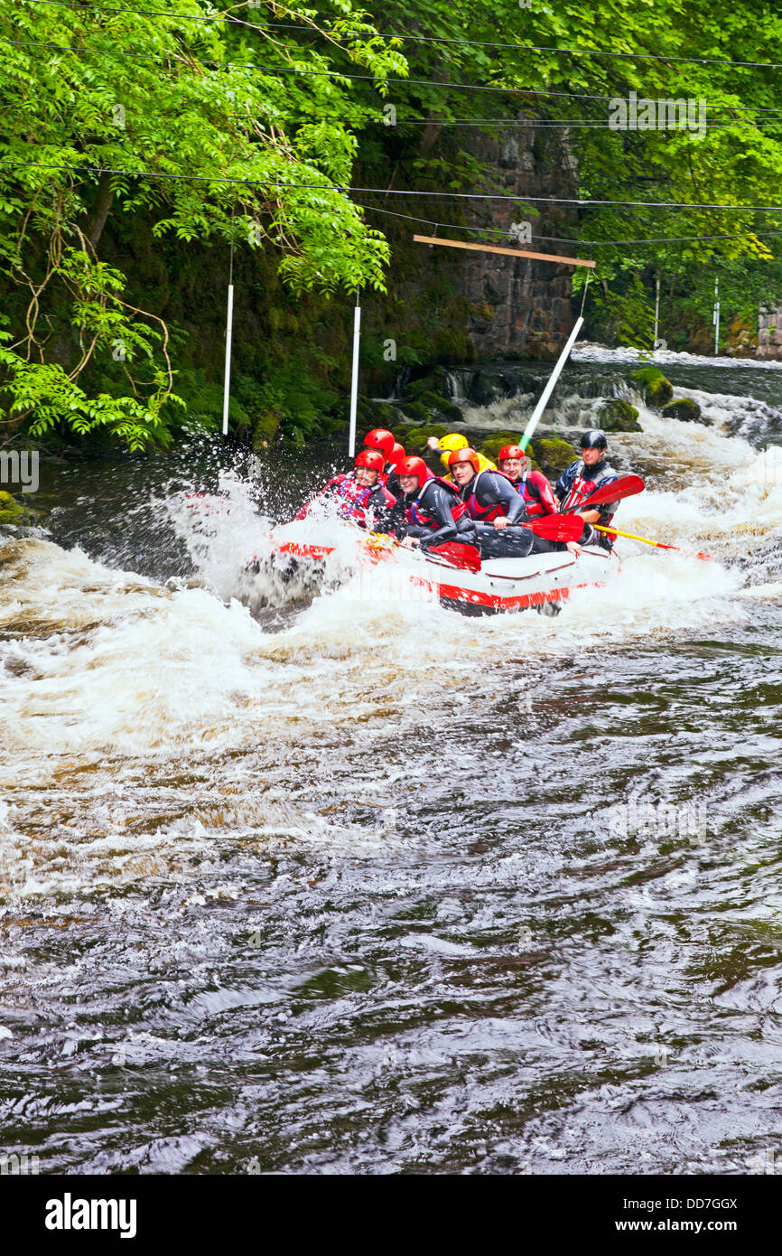 White Water Rafting at the National White Water Centre Bala Stock Photo ...